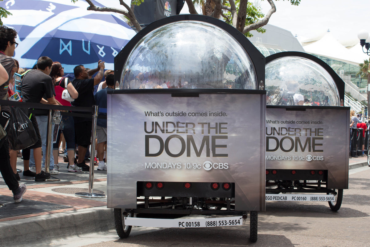 Under The Dome Pedicab | VIP Custom Cycles | CBS Custom Pedicabs